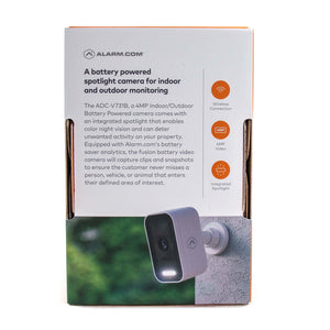 Alarm.com ADC-V731B 4MP Outdoor Battery Operated WiFi Spotlight Camera