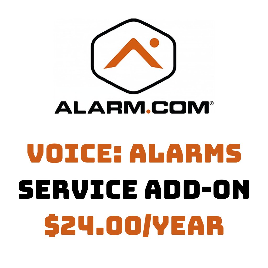 Alarm.com Interactive Annual Add-on: Voice Notifications For Alarms