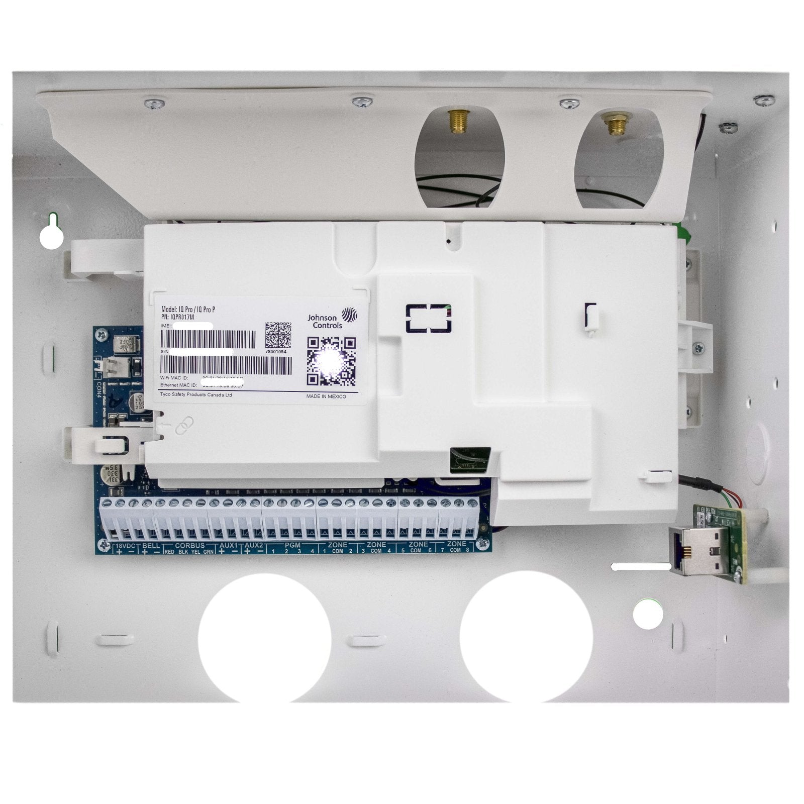 DSC Qolsys IQ Pro Power G Panel In Metal Cabinet