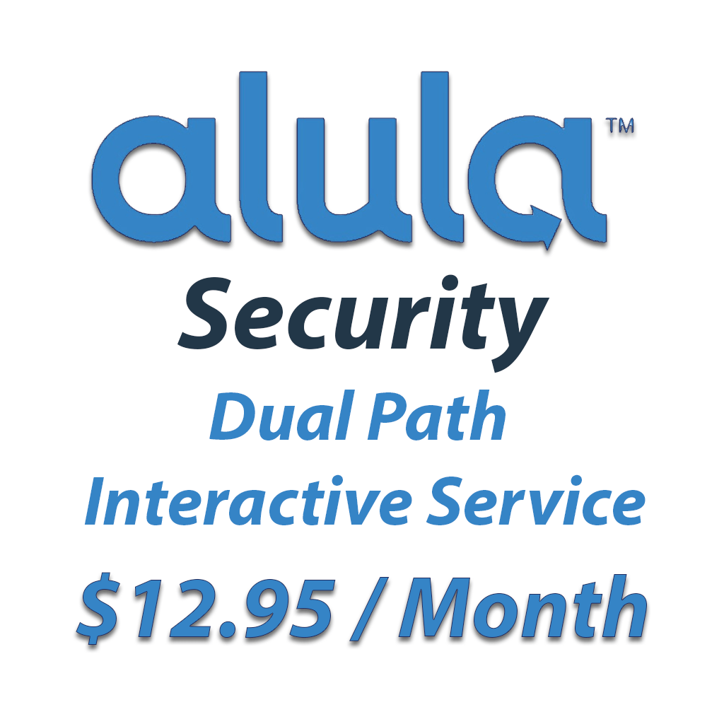Alula Security Dual Path Interactive Service: $12.50 a month, billed a